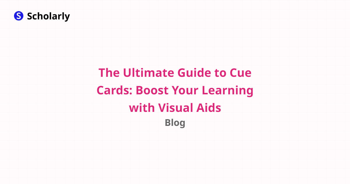 The Ultimate Guide to Cue Cards: Boost Your Learning with Visual Aids ... The Ultimate Guide to Cue Cards: Boost Your Learning with Visual Aids ...